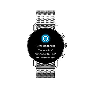 Skagen Falster Women's Gen 6 Stainless Steel Smartwatch Powered with Wear OS by Google with Speaker, Heart Rate, GPS, NFC, and Smartphone Notifications, Color: Silver (Model: SKT5300V)