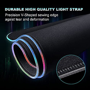 Mouse Pads Blue Pink Anime Cute Girls Large RGB LED Mousepad Anime for Gamer Yellow Background Gaming Mouse Pad Computer Accessories Big Keyboard Laptop Desk Mat,Color,XX-Large(400X900MM)