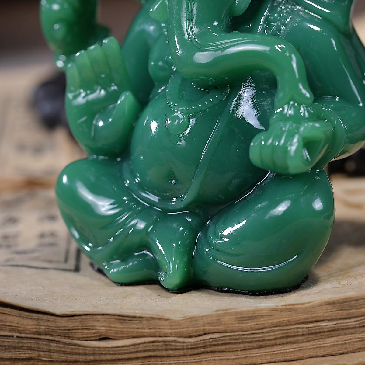 Seyee-bro Lord Ganesh Statues - Ganesha Idol Figurine - Elephant God Buddha Sculpture for Home Car Decor…