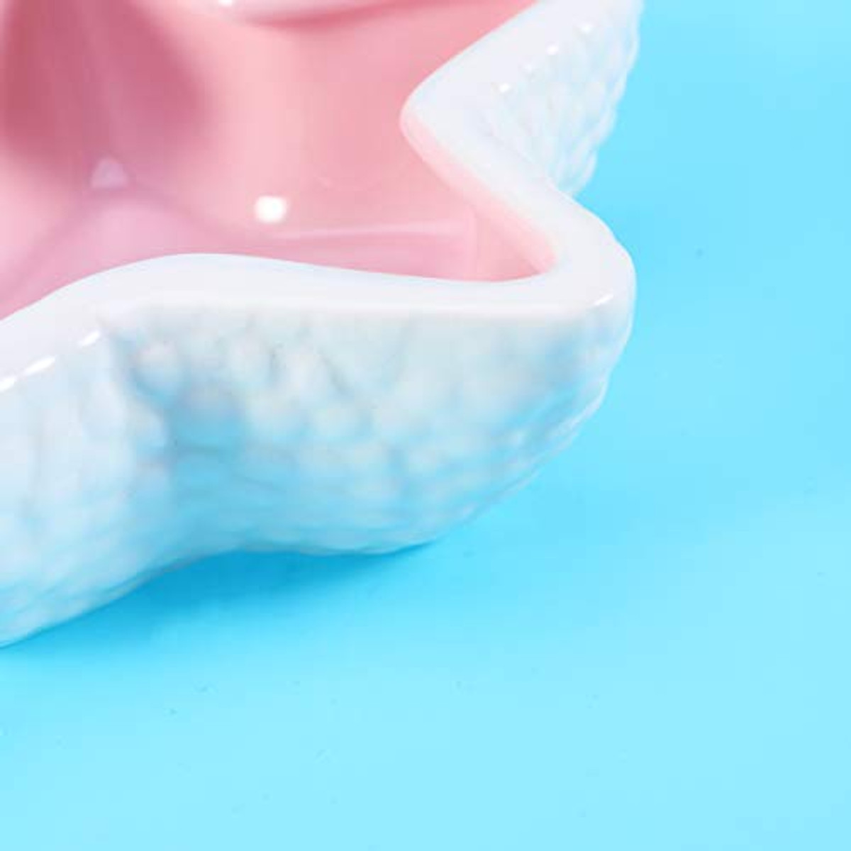 POPETPOP Pet Feeding Bowl Ceramic Feeding Bowl for Hamster Small Pet (Pink)