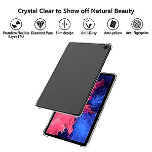 Aircawin for 11'' Amazon Fire Max 11 Case Clear,Shockproof Clear Case for Amazon Fire Max 11 Case Cover 13th Generation 2023,Shockproof Soft TPU Back Cover Shell for Fire Max 11 Tablet Case-Clear