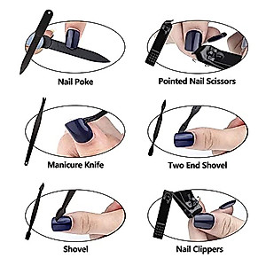 7/10/12/15/18Pcs/Set Manicure Set Nail Clippers Professional Stainless Steel Pedicure Tool Kit For Manicure Kits,12pcs