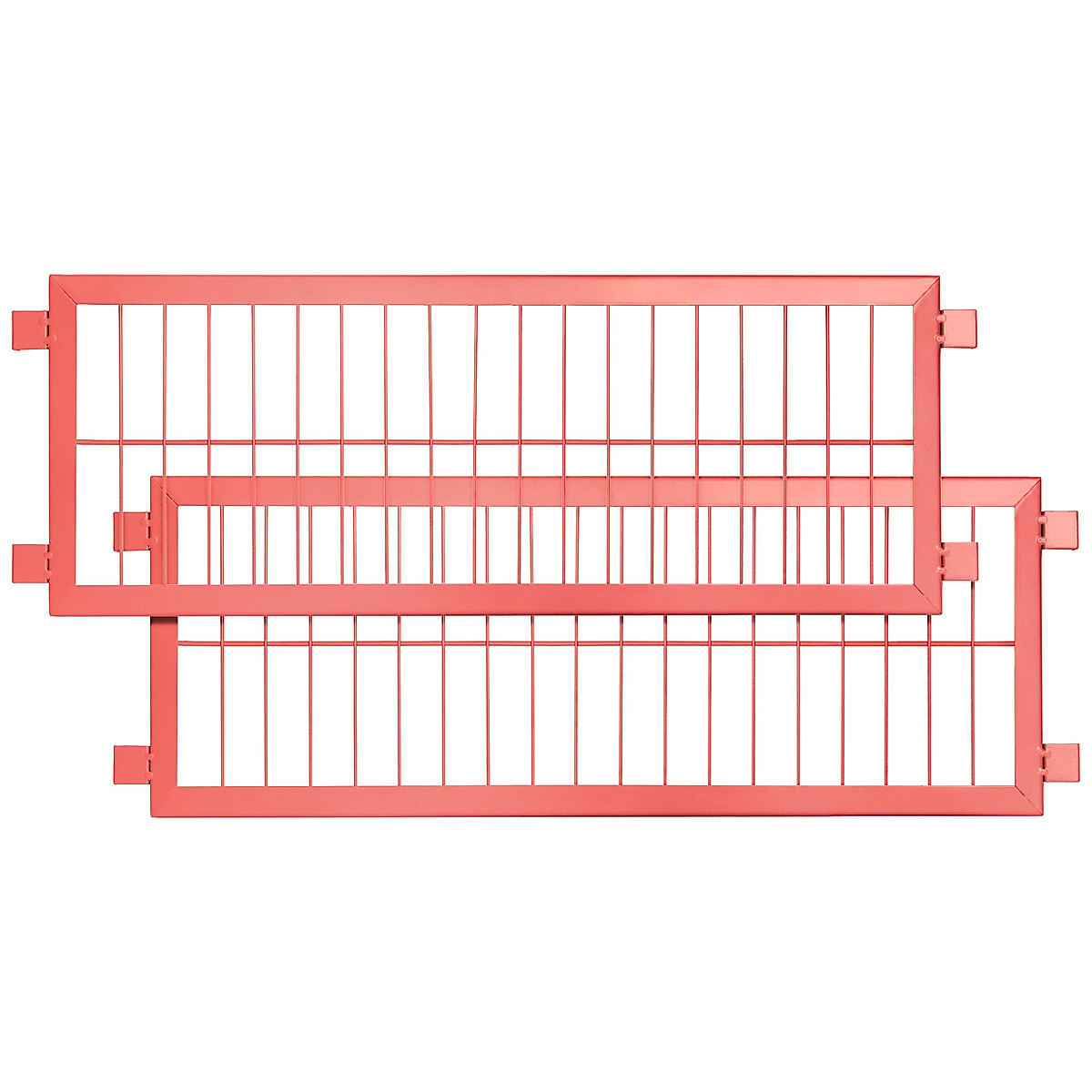 Origami Connection Bridge Racks for R3 Series 3-Shelf Small Storage Rack | Extend Your Racks 31 inches | (2 Pack) - Coral
