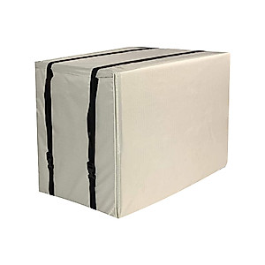 WskLinft AC Protective Cover Weather-Resistant Adjustable Straps Outdoor Window Air Conditioner Unit Defender for Office Beige M