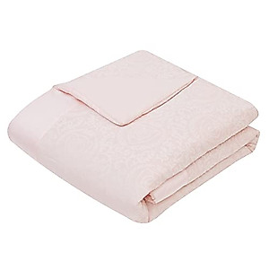 Juicy Couture – Comforter Set, Dovona Design Bed Sheets, Queen Bedding, 5 Piece Set Includes 1 Comforter, 2 Shams and 2 Decorative Pillows, Wrinkle Resistant and Anti Pilling,Pink Blush