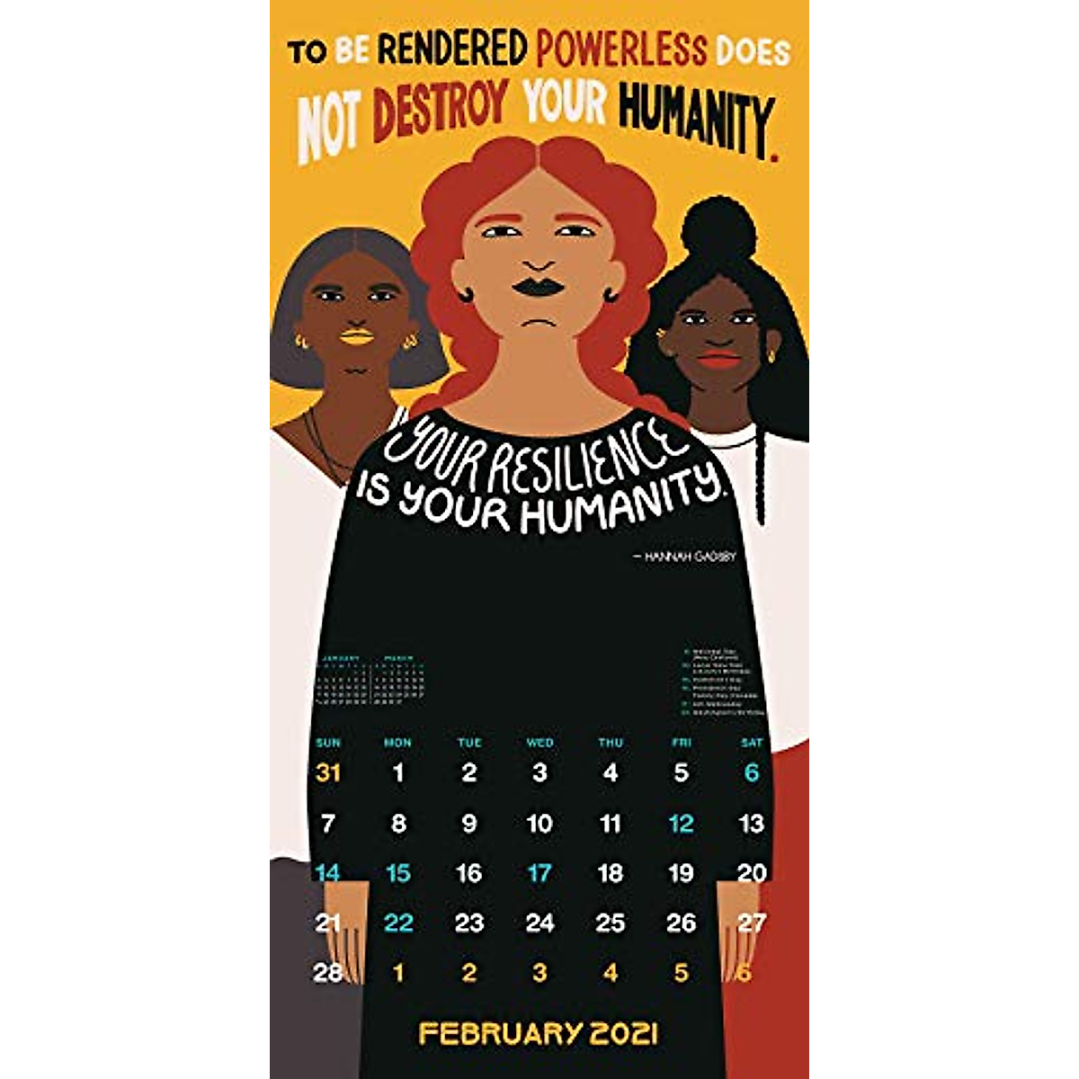 The Future Is Female Wall Calendar 2021: A Year of Art and Activism