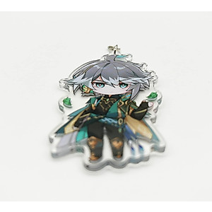 YJacuing Genshin Impact Cute Acrylic Keychain Figure (Alhaitham)