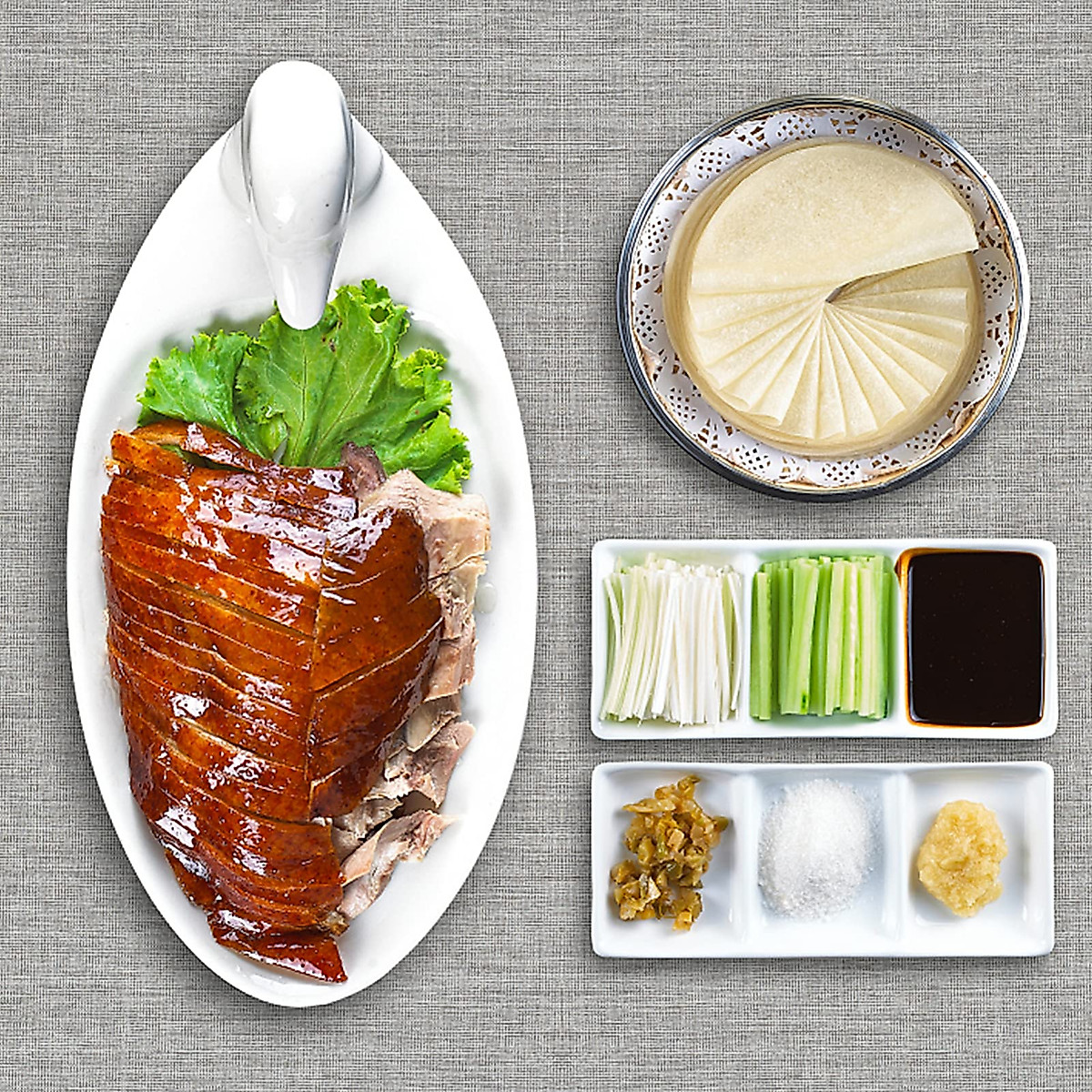 Hemoton Roasting Plate 1pc Roast Chicken and Plate Breakfast Tray Plate Cookie Plate Appetizer Plate Biasuit Plate Dinner Ceramic Cake Plate Dinner Plates Fish Dish Sushi White Melamine