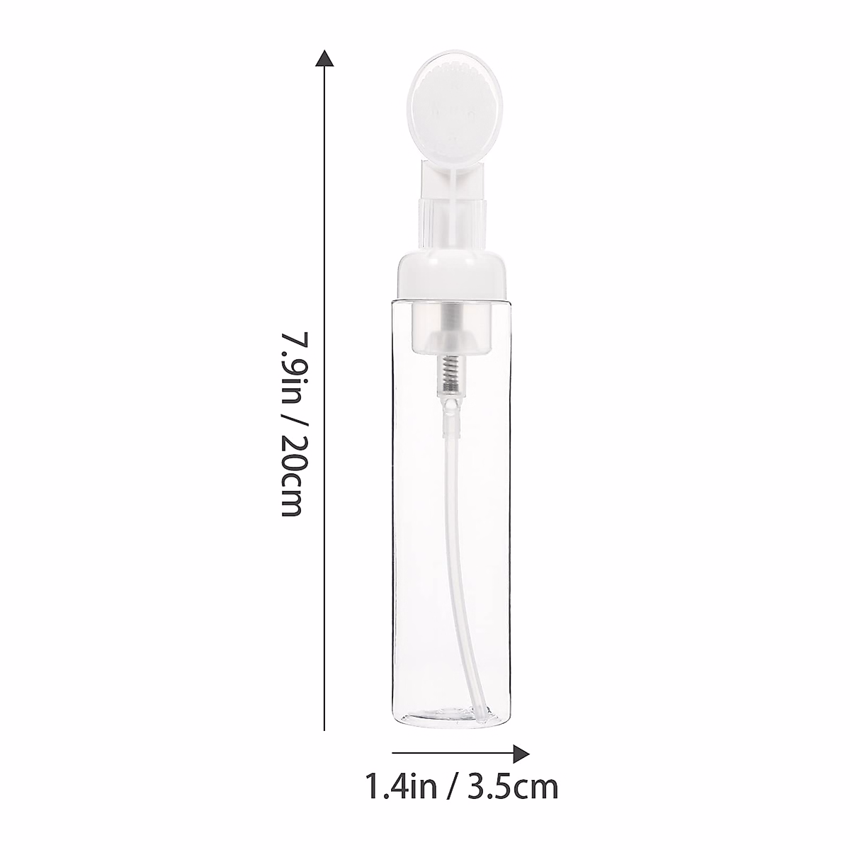 Foaming Dispenser 3Pcs Foaming Soap Dispenser Empty Facial Foam Bottle Hand Soap Containers with Foam Massage Clean Brush Head for Home Bathroom 100ml 30ml