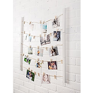 DII Clothesline Collage, Photo Display Collection, Extra Wooden Clips, Set of 50