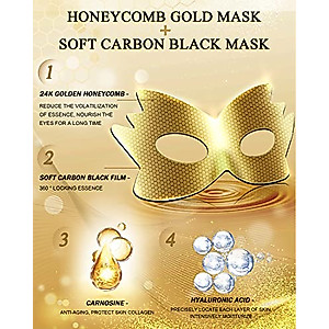 BeMyLady 24K Under Eye Masks, 8 PCS Eye Lines & Moisturizing Eye Patches for Eye Care, Nourishing, Improving Eye Bags, Dark Eye Circles, Reduce Wrinkles and Fine Lines Under Eye