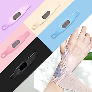 Ultra Thin Wrist Brace Support for Carpal Tunnel, Breathable Wrist Band Adjustable velcro straps for Wrist Wraps, Stabilizer for Tendonitis, Arthrits Pain Relieving Black 1 Piece