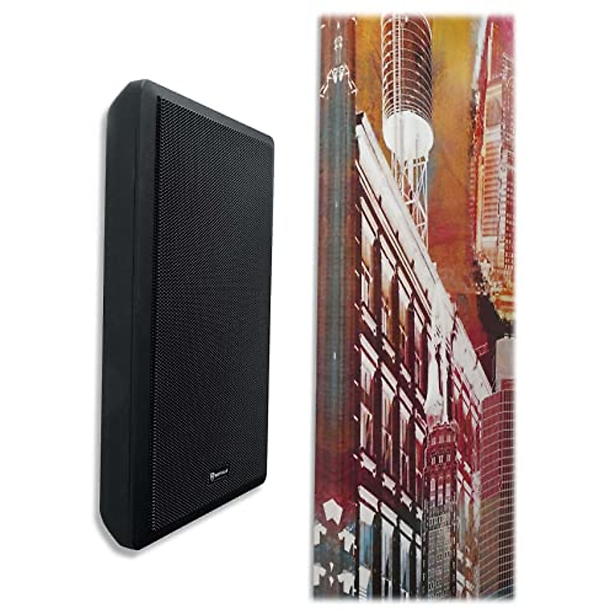 Rockville 2 RockSlim Black Home Theater 5.25" 240w Easy Wall Mount Slim Speakers
