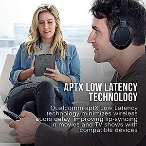 MEE audio Matrix Cinema ANC Bluetooth Wireless Active Noise Cancelling Headphones with aptX Low Latency, CinemaEAR Audio Enhancement, and Active Noise Cancellation (Renewed)