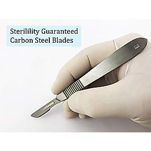 Dissection Kit - 20 Pieces for Anatomy Biology Lab Experiment with Scalpel Blades, Two Pairs Large Gloves, and Organizer Storage Case