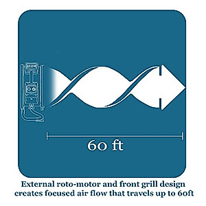 XPOWER X-34TR 1/4 HP Sealed Motor Variable Speed Industrial Axial Fan with Timer