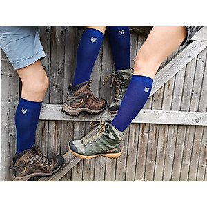 TEAM MAGNUS Tundra wolf 80% wool ski socks 3-pack - thin & warm thermal socks…