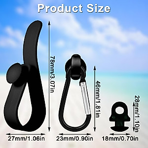 MaehSab 12Pcs Inserts Hooks Accessories for Bogg Bag - Insert Charms Key Holder Attachment for Bogg Bags, Cup Holder Connector, Compatible with Simply Southern Rubber Beach Totes Bags Organizer