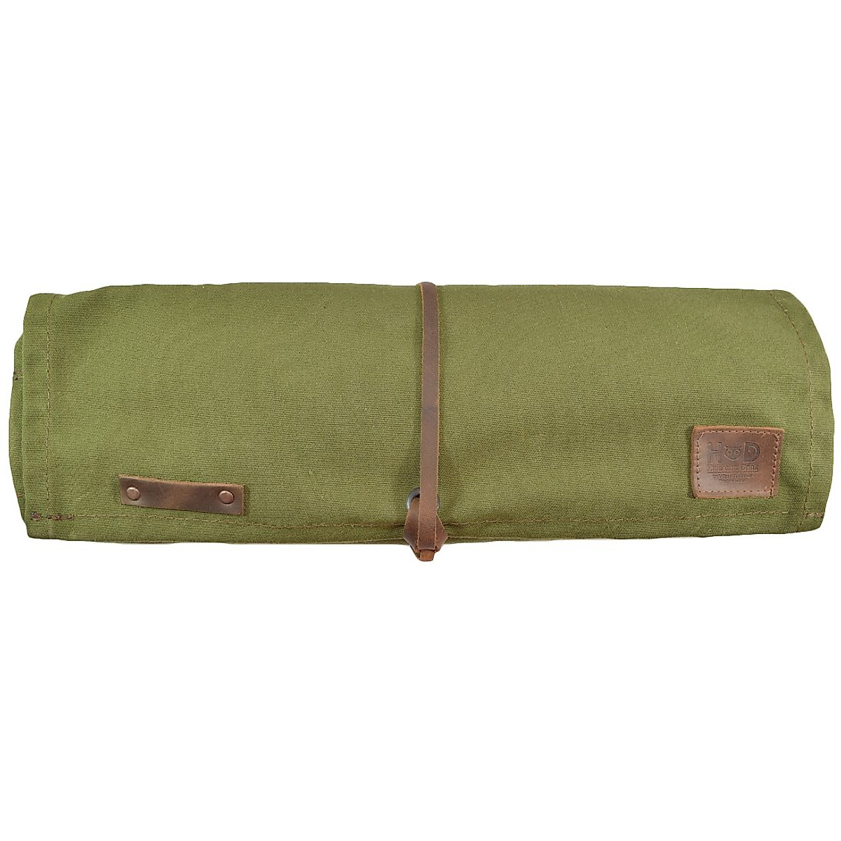 Hide & Drink Water Resistant Canvas All Purpose Knife Roll (10 pockets) Handmade