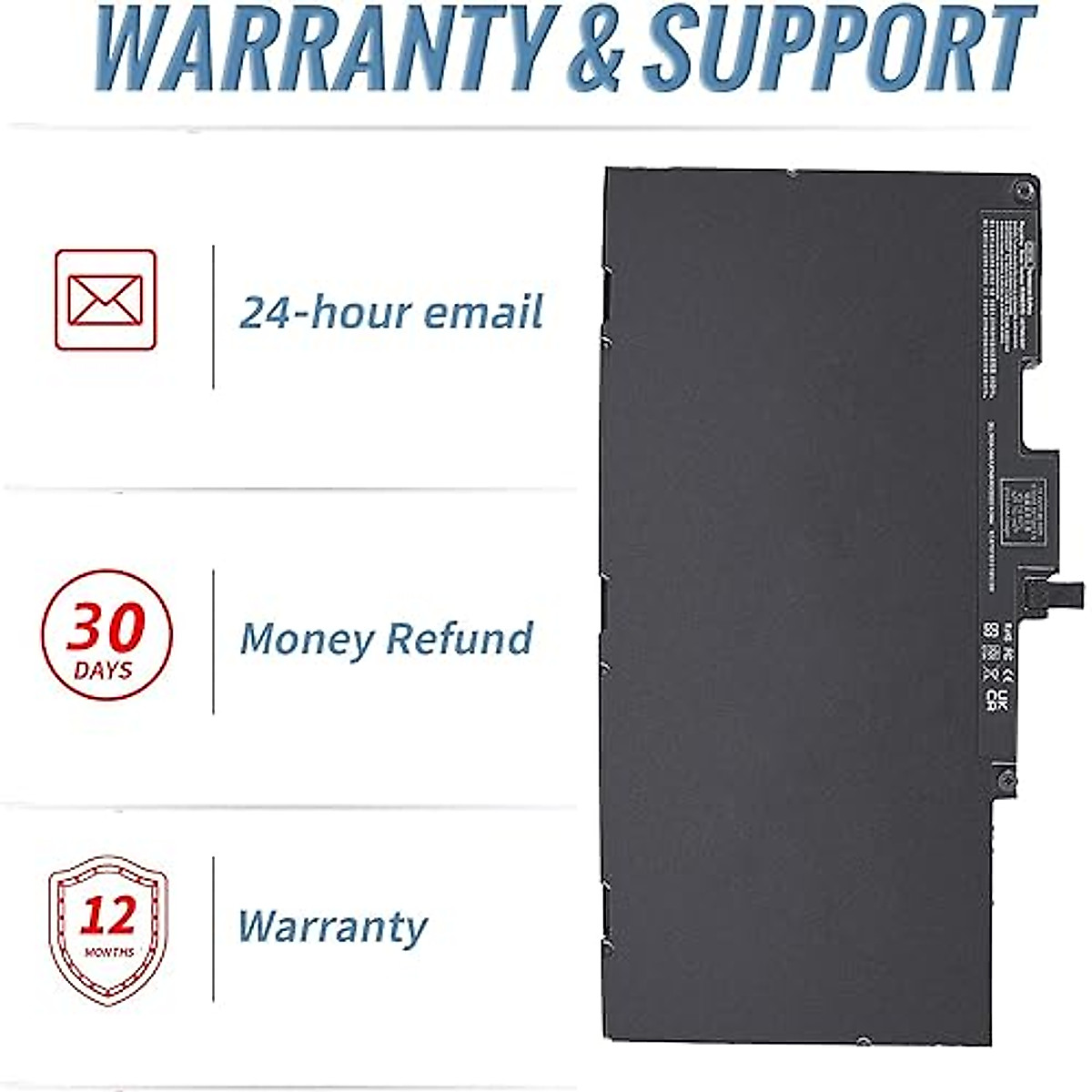 JGTM CS03XL Laptop Battery for Hp Elitebook 840 G3 G4 745 755 850 ZBook 15U G3 G4 Mobile Workstation Series CSO3 CS03046XL T7B32AA 800231-141 800231-271 800231-1C1 800513-001 Li-ion Battery 11.4V 46Wh