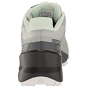 Salomon womens Salomon Women's Speedcross 5 for Women Trail Running Shoe, Wrought Iron/Spray/White, 9.5 US