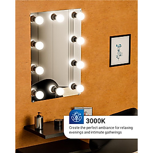 Sunco 10 Pack E12 LED Bulbs Candelabra CRI92 3000K Warm White, 5W Equivalent 40W, 450 Lumens, Small Edison Screw Base E12, Non-Dimmable, Frosted Decorative G14 Globe Vanity Light Bulbs UL