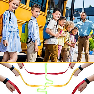 Kajaia Children Safety Walking Rope with 14 Handles Colorful Walking Rope Adjustable Outdoor Safety Rope for Preschool Nursery Daycare Kindergarten School Kids Teachers