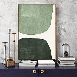 IDEA4WALL Framed Canvas Print Wall Art Multicolor Scientific Circle Diagram Geometric Shapes Illustrations Modern Art Chic Colorful for Living Room, Bedroom, Office - 16"x24" Natural