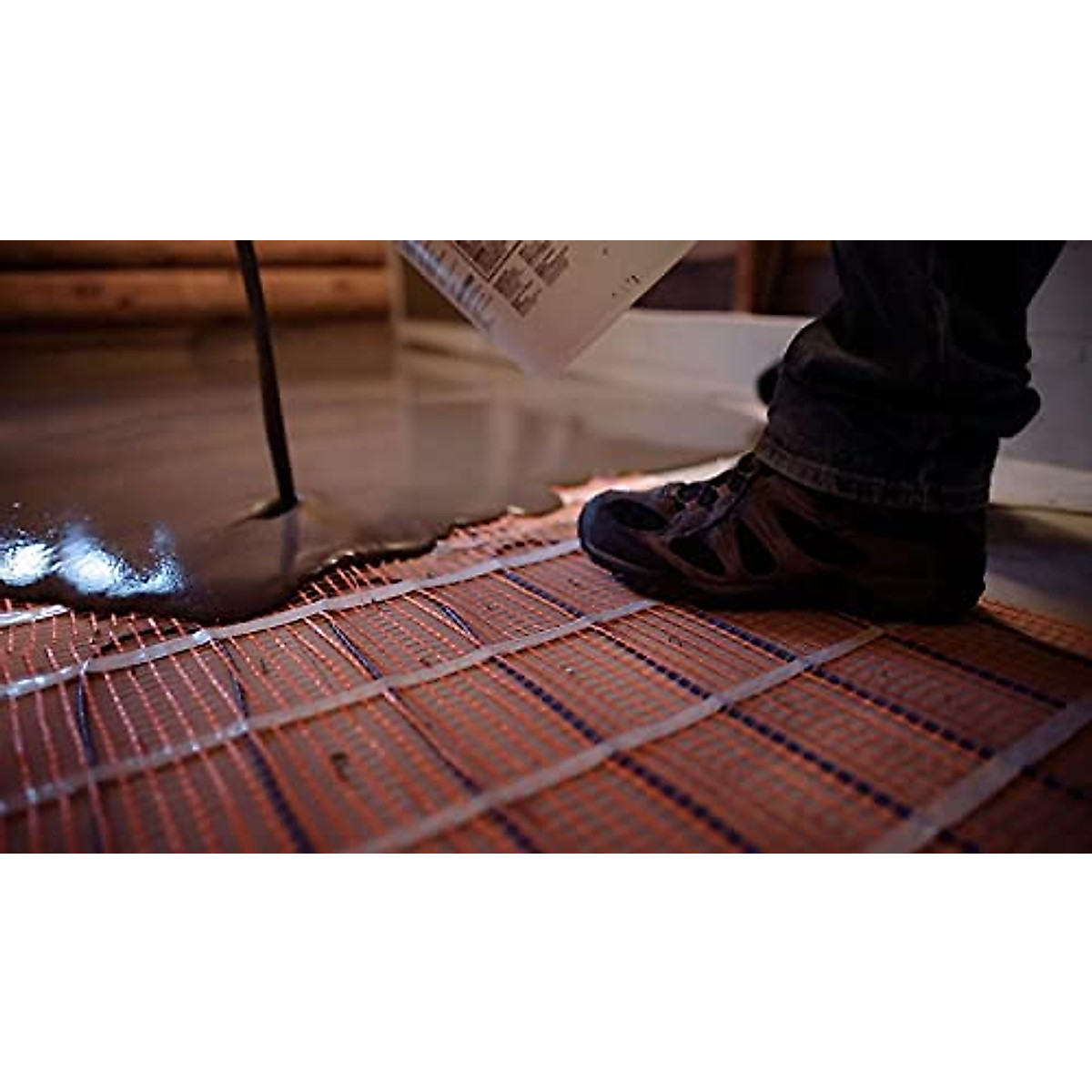 SunTouch TapeMat Electric Under Floor Heating Mat for 120V, 2.0' x 5.0' (10 Sq. Ft.), Orange