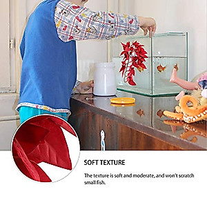 POPETPOP Aquarium Artificial Plant Fake Aquatic Plants Suction Cup Rattan Ornament for Fish Tank Landscape Decoration Red