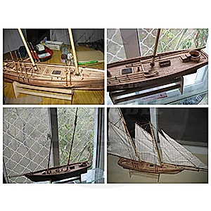 Wooden Sailboat Ship Kit Boat Model Toy Wooden Sailboat Model (Wood color)