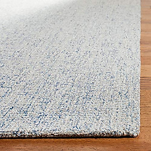 SAFAVIEH Abstract Collection 8' x 10' Ivory/Blue ABT471M Handmade Premium Wool Area Rug