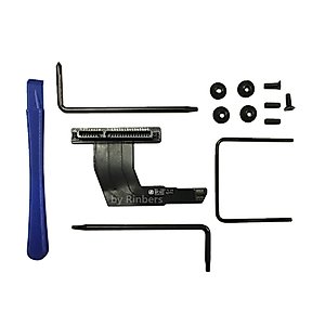 Rinbers Top Hard Disc Drive Flex Cable for Apple Mac Mini A1347 Server 2nd SSD HDD Upgrade Kit 821-1501-A 821-1347-A (2011-2014) with Tools