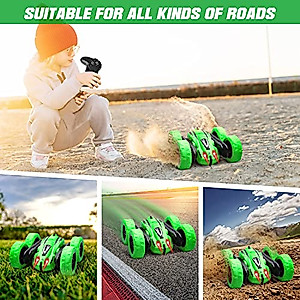 CPSYUB Remote Control Car, RC Car Double Sided Fast Off-Road Stunt RC Toy Car, Rechargeable RC Crawler Toys for Ages 4, 5, 6, 7, 8, 9, 10, 11, 12 Year Old Boys Girls Gifts