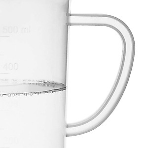 hBARSCI Premium Polypropylene Beaker Mugs, Laboratory Quality Plastic, 16.9oz (500mL) Capacity - Pack of 4 Mugs - Dishwasher and Microwave Safe