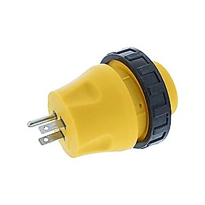 ABN 15A to 30A RV Power Cord – Male to Female 3-Prong 125V AC Camper Generator Cable Adapter Electrical Converter Plug