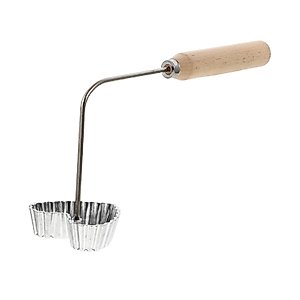 Tofficu Youdunzi Mold Muffin Frying Pan Mini Pancake Mold Cheese Its Crackers Bunuelera Iron Rossette Frying Making Wooden Cooking Utensils Fried Snack Mold Wood Biscuit Kitchen Supplies