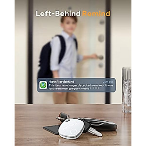 ATUVOS Luggage Tracker, Key Finder, Smart Bluetooth Tracker Pairs with Apple Find My (iOS Only), Item Locator for Bags, Wallets, Keys, Waterproof IP67, Anti-Lost 4 Pack