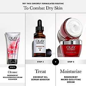 New Olay Coconut Oil Serum, Nourishing Antioxidant Booster, Fragrance-Free, 1.0 Oz