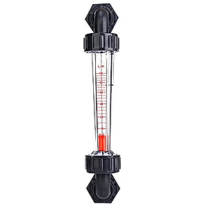 Liquid Flow Measuring Tool, 1/2in Male Thread Tube Type Easy Reading Waterflow Meter 10-100LPH High Accuracy for Various Liquid Media