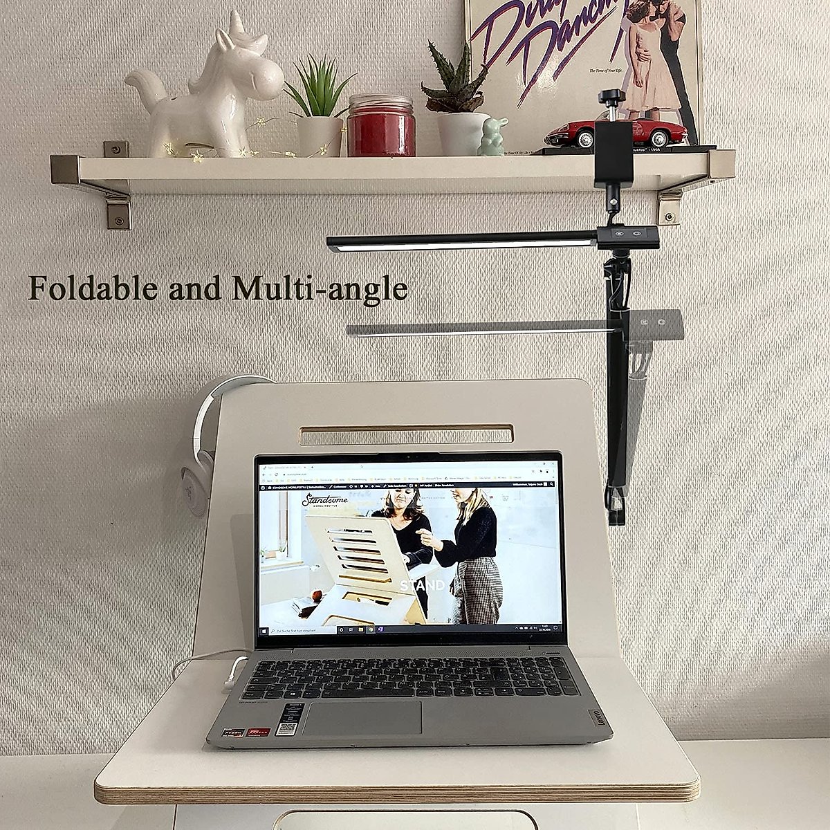 Tedgor LED Desk Lamp, Architect Task Lamp, 12W Eye-Caring Metal Swing Arm Dimmable Drafting Table Lamp with Clamp,Touch Control Desk Lamp, Study Reading Work Office Workbench