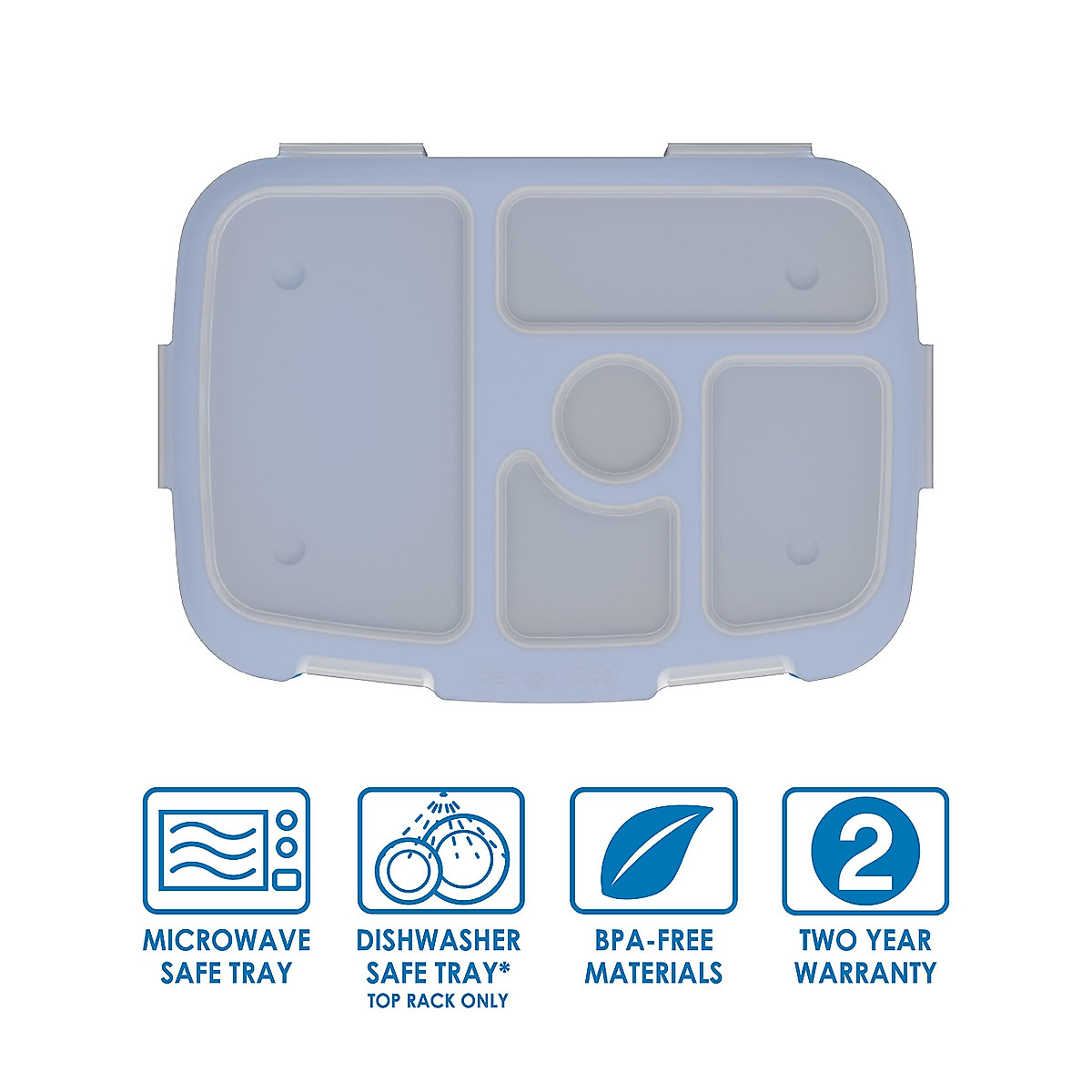 Bentgo Kids Tray with Transparent Cover (Blue)