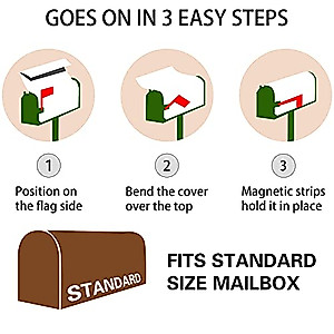 Spring Summer Flowers Mailbox Covers Magnetic Tulips Daffodils Daisy Florals Mailbox Cover Standard Size 18" X 21" Mailbox Wraps Post Letter Box Cover Garden Decorations