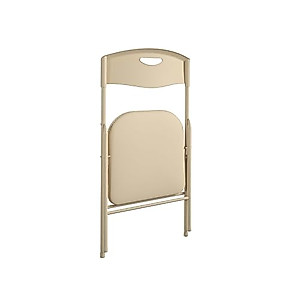 Cosco 5-Piece Folding Table and Chair Set, Antique Linen