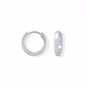 Boma Jewelry Sterling Silver Classic Huggie Hoop Earrings