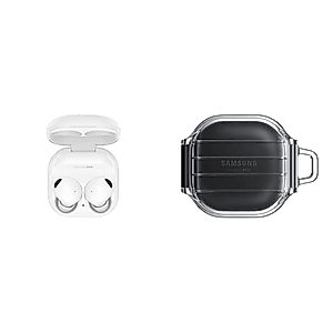 SAMSUNG Galaxy Buds 2 Pro True Wireless Bluetooth Earbuds White & SAMSUNG Galaxy Earbuds Charging Case Cover