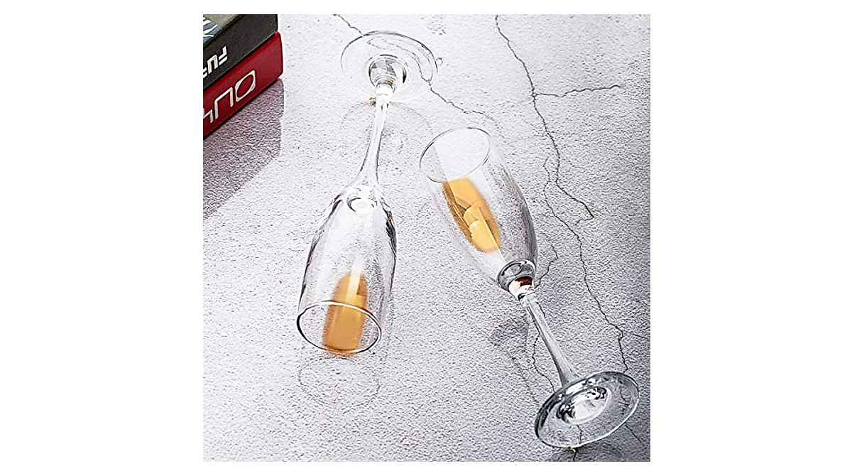 Elegant 12-Piece Champagne Flutes Set for Celebrations
