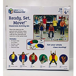 Learning Resources Ready, Set, Move! Classroom Activity Set, Classroom Game, Student Activities, 28 Piece Set, Ages 4+