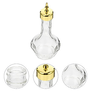 Healifty 3 pcs Bitter Antique Sprayer Bartender's Tools Bar Hand Clear Dispenser Mixer Ml Syrups Craft Mixing Wine Vintage Making Leakproof Bottle Professional Bartending Dasher Handblown