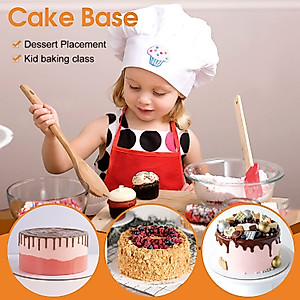 25-Packs Cake Boards 10 inch round， White Cake Board Rounds，White Cake Circles Rounds Base Food-Grade Cardboard Cake Plate for displaying cakes,bread, desserts（Thin and sturdy）